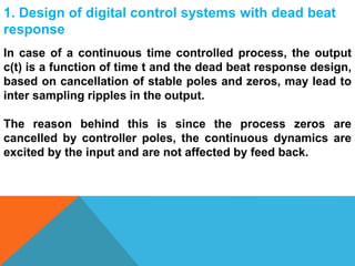 Deadbeat Response Design _8th lecture | PPTX