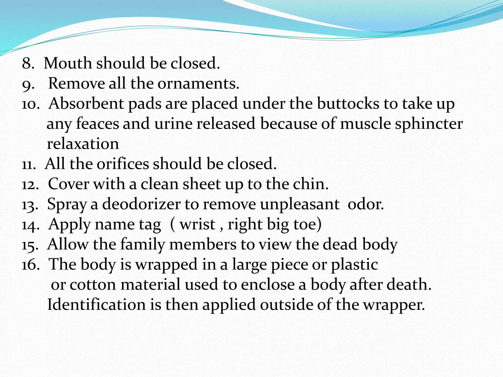 Dead body care | PPTX