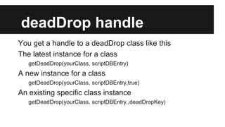 Using script db as a deaddrop to pass data between GAS, JS and Excel | PPT