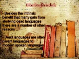 Dead languages. | PPTX