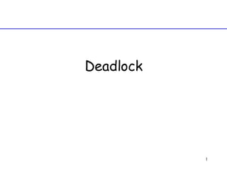 Deadlock | PPT | Computing | Technology & Computing