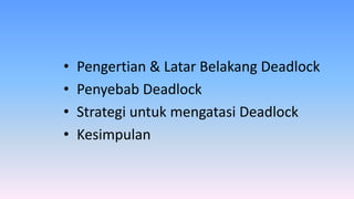 Deadlock | PDF