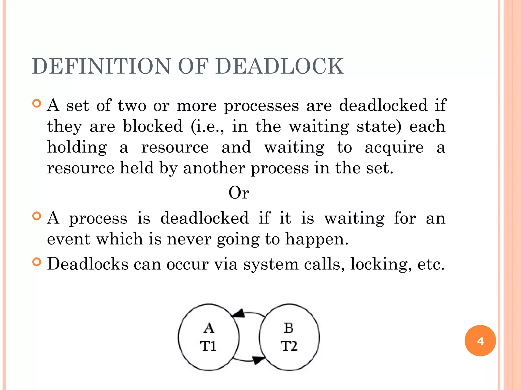 Deadlock | PPT | Operating Systems | Computer Software and Applications