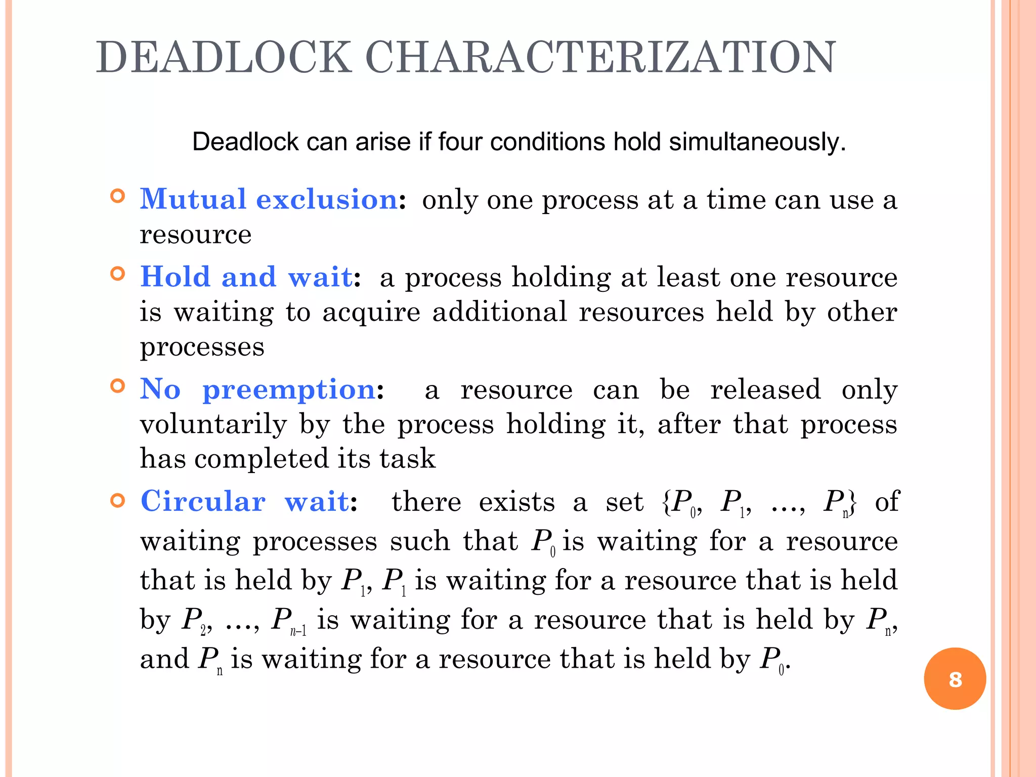 Deadlock | PPT | Operating Systems | Computer Software and Applications