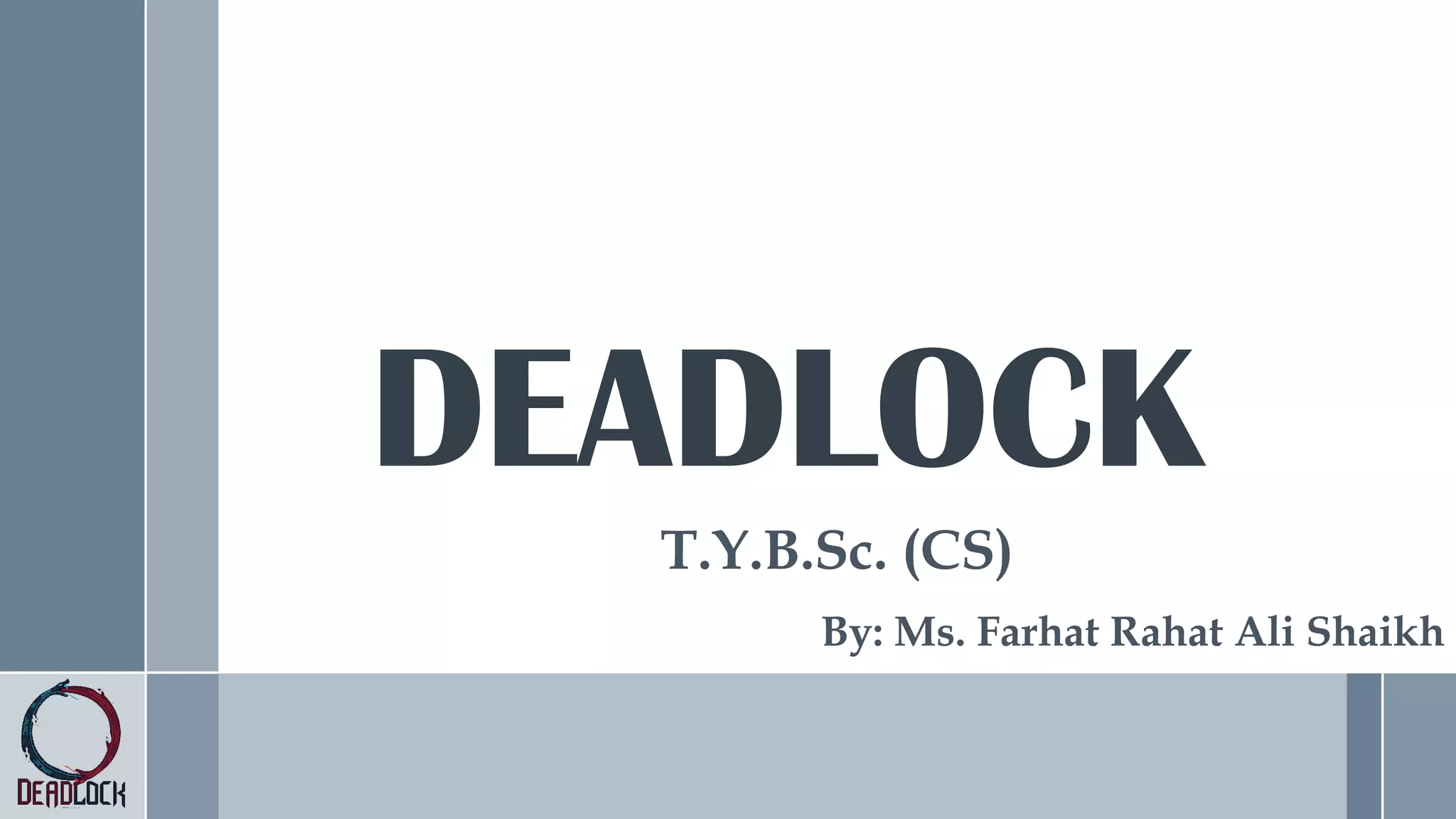 Deadlock | PPT