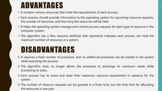 Deadlock and Banking Algorithm | PPTX