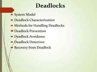 Deadlock.ppt | Operating Systems | Computer Software and Applications