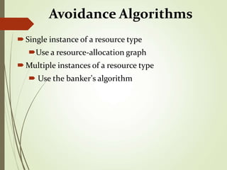 Deadlock.ppt | Operating Systems | Computer Software and Applications
