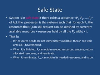 Deadlock in Operating system concept, Types of Deadlock | PPTX