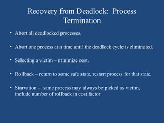 Deadlock in Operating system concept, Types of Deadlock | PPTX