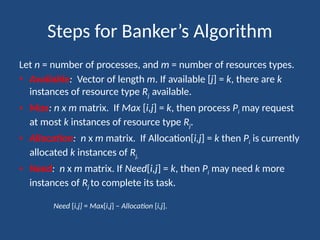 Deadlock in Operating SystemSystem Model Deadlock Characterization | PPTX
