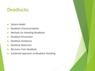 Deadlock - An Operating System Concept.pptx | Operating Systems | Computer Software and Applications