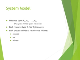 Deadlock - An Operating System Concept.pptx | Operating Systems ...