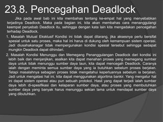 Deadlock rahmawati | PPTX