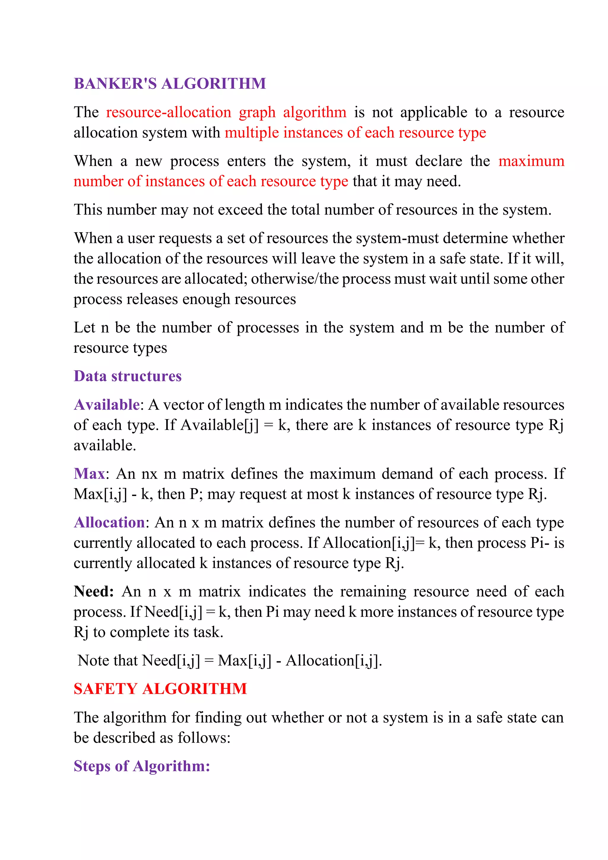 Deadlock Avoidance - OS | PDF