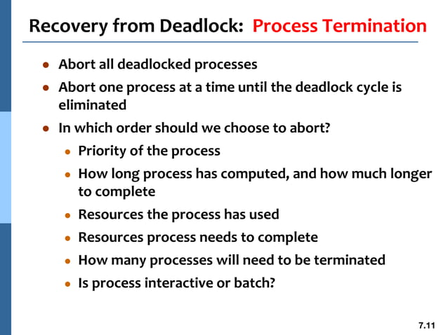Deadlock Detectionpptx Operating Systems Computer Software And