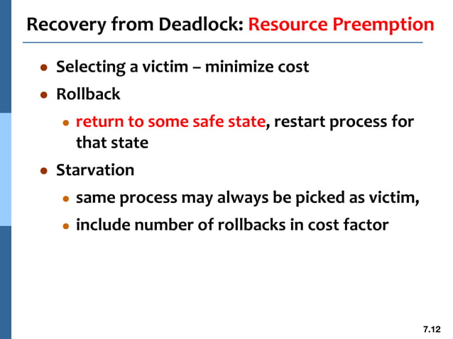 Deadlock Detection.pptx | Operating Systems | Computer Software and Applications
