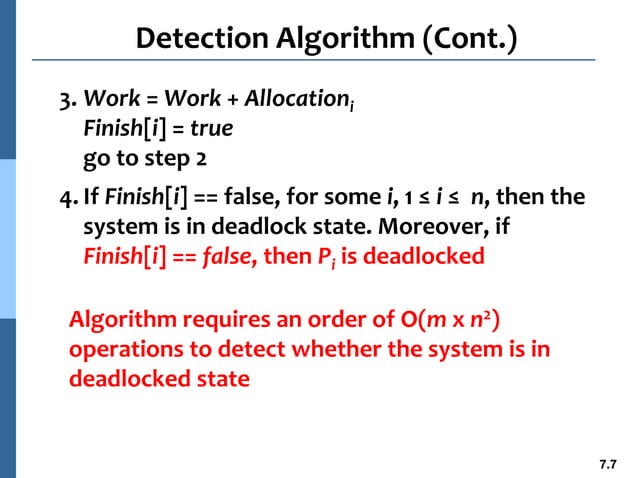 Deadlock Detection Pptx Operating Systems Computer Software And