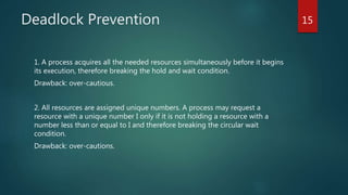 Deadlock detection & prevention | PPTX