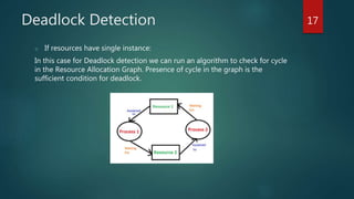 Deadlock detection & prevention | PPTX