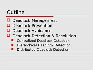 Deadlock management | PPT