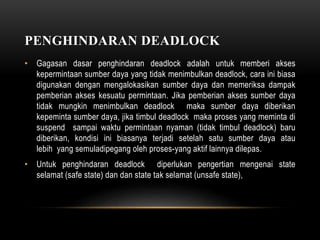 Deadlock pada sistem operasi | PPTX