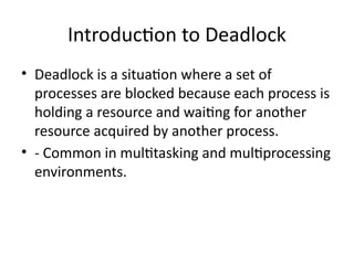 Deadlock_Presentation.All About Deadlocks | PPT