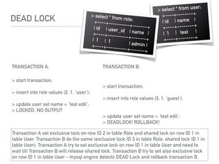 Deadlocks in MySQL | PPT