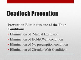 Deadlocks | PPTX