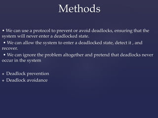 Deadlock's | PPTX | Computing | Technology & Computing