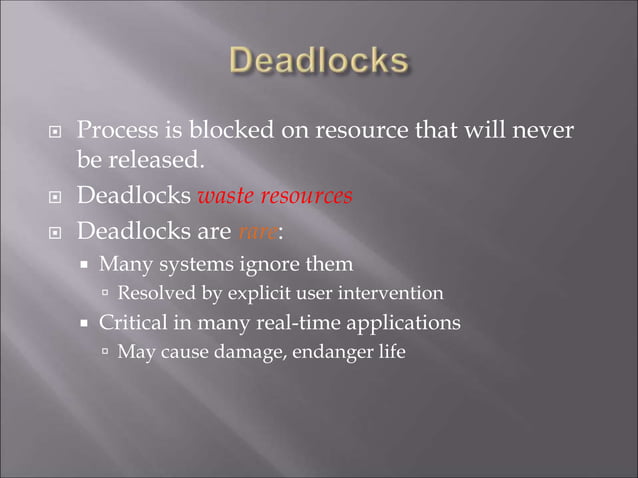Deadlock Detection In Distributed Systems Ppt Operating Systems