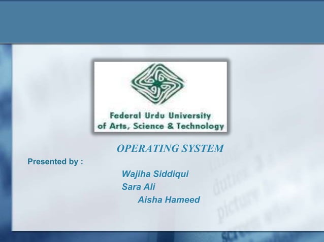 Deadlocks In Operating System Pptx Operating Systems Computer Software And Applications
