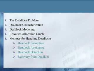 Deadlocks in operating system | PPTX