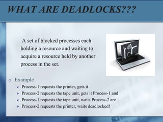 Deadlocks in operating system | PPTX