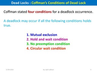Deadlock ss | PPT