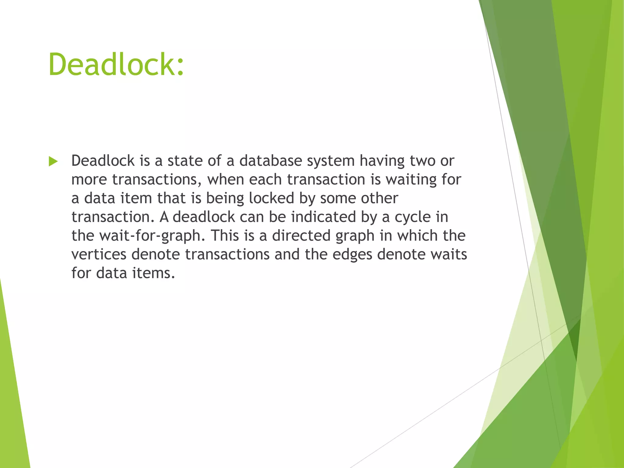 Deadlock in database | PPTX