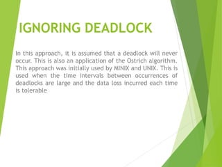 Deadlock in database | PPTX