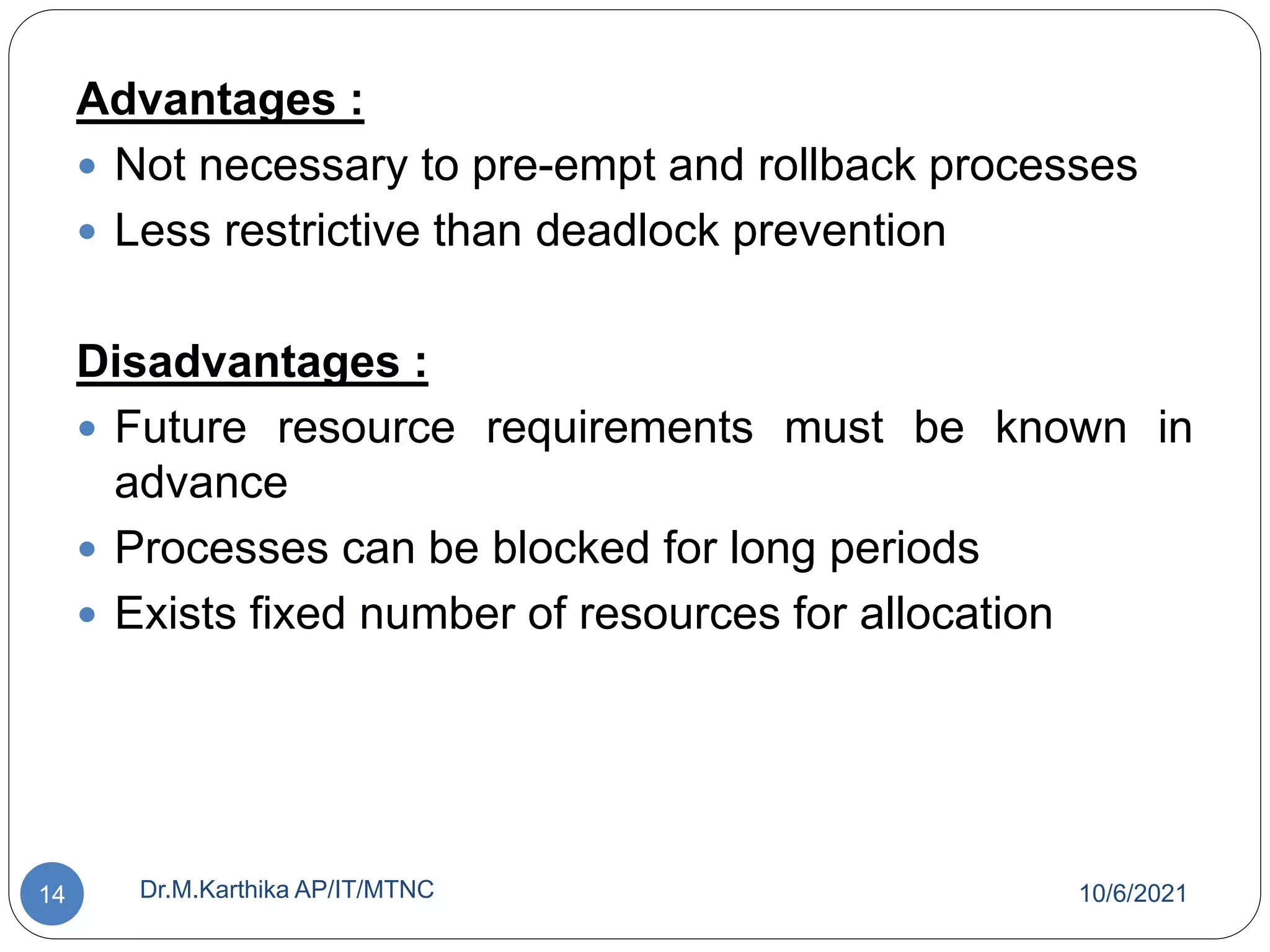Overview of Deadlock unit 3 part 1 | PPT