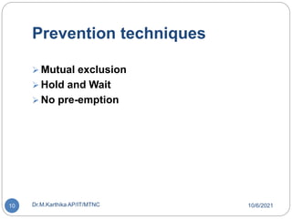 Overview of Deadlock unit 3 part 1 | PPT