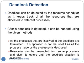 Overview of Deadlock unit 3 part 1 | PPT