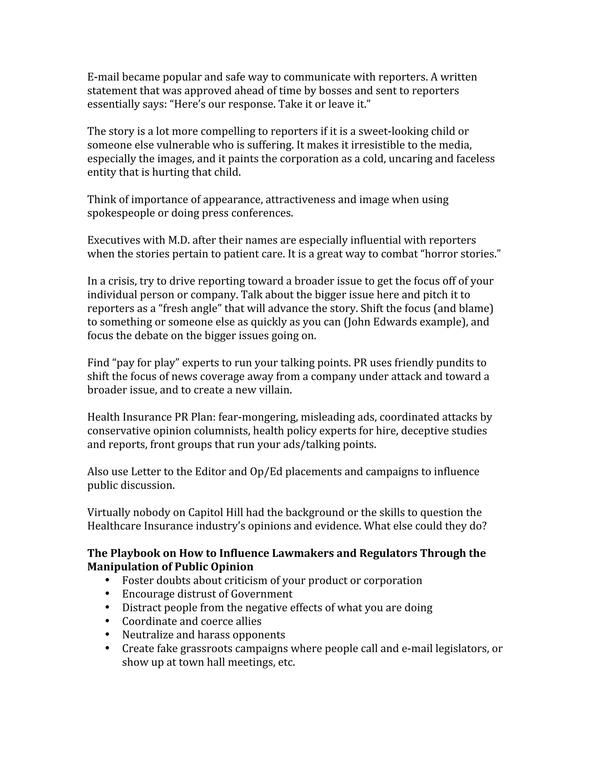 Deadly Spin: PR Lessons | PDF