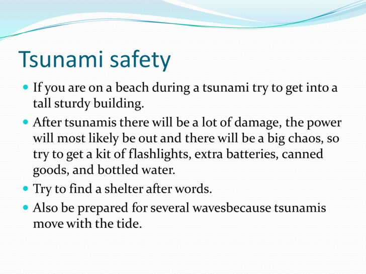 What To Do During And How To Stay Safe A Tsunami Natural Disasters