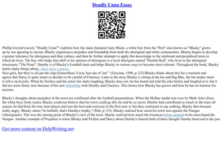 Deadly Unna Essay | PPT