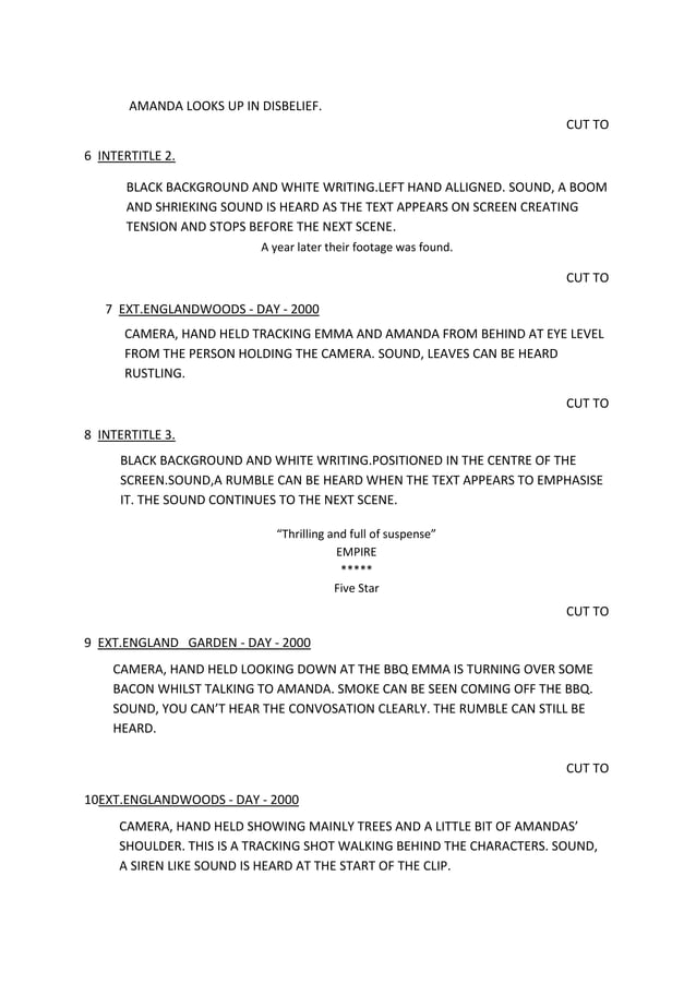 Dead mans eyes final shooting script | DOCX