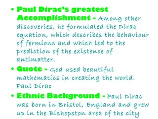 Dead physicist society | PPT | Physics | Science