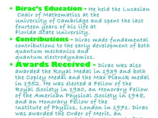 Dead physicist society | PPT | Physics | Science