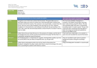 Deadpool sound analysis | DOCX