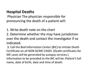 Death protocol ppt by pooja mam | PPT