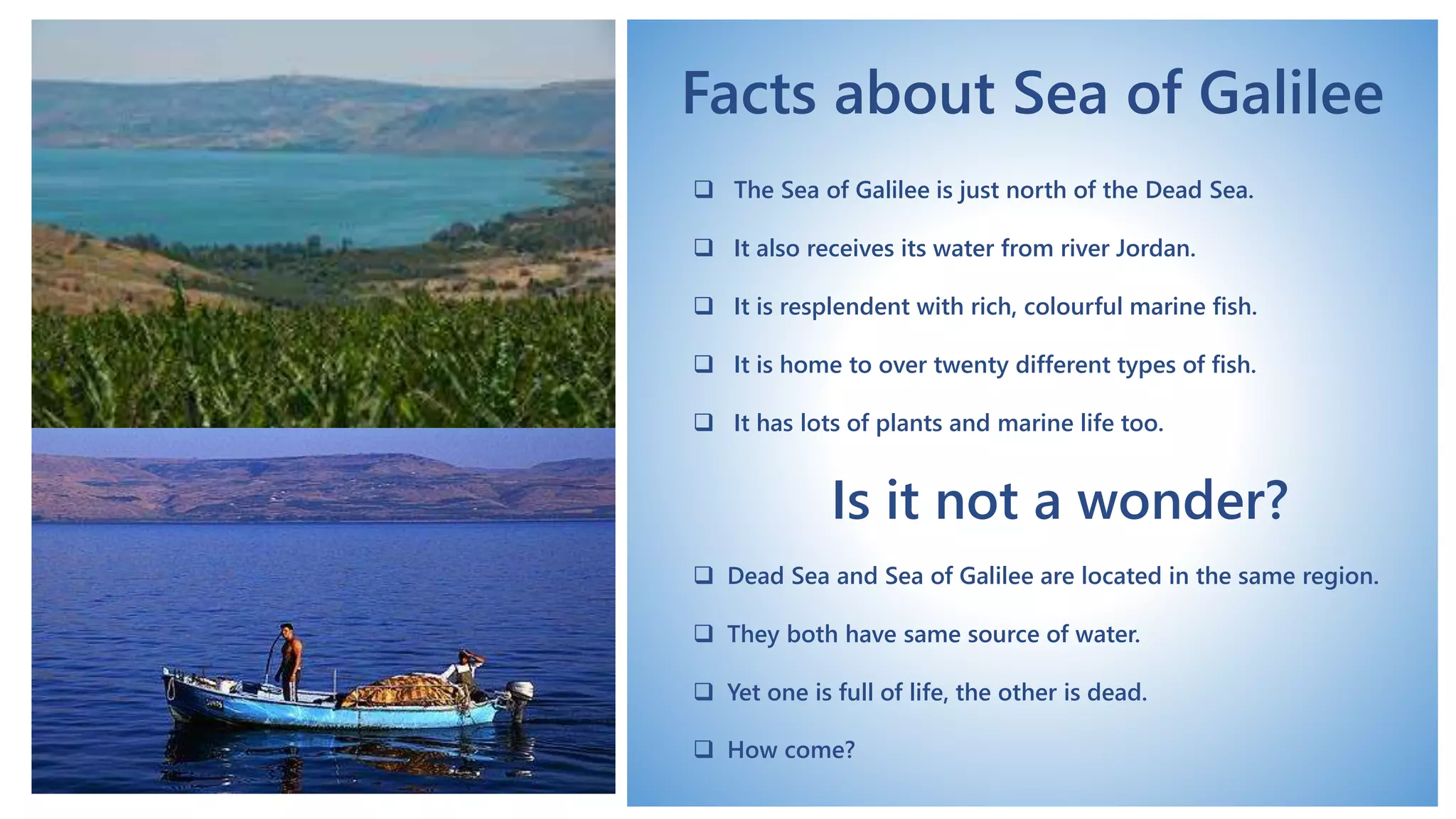 Dead Sea & Sea of Galilee | PPSX