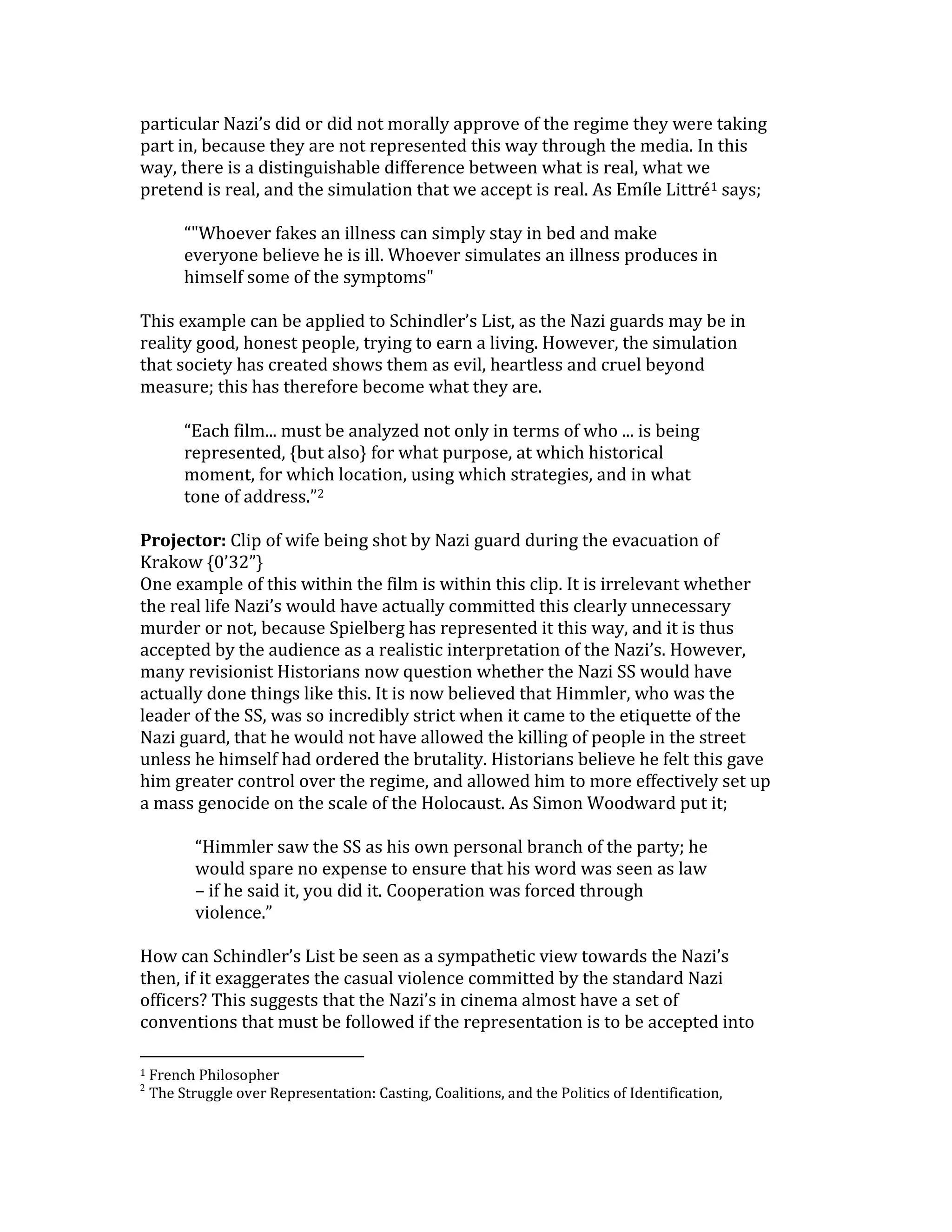 Changing Representations of Nazis in Film | DOCX